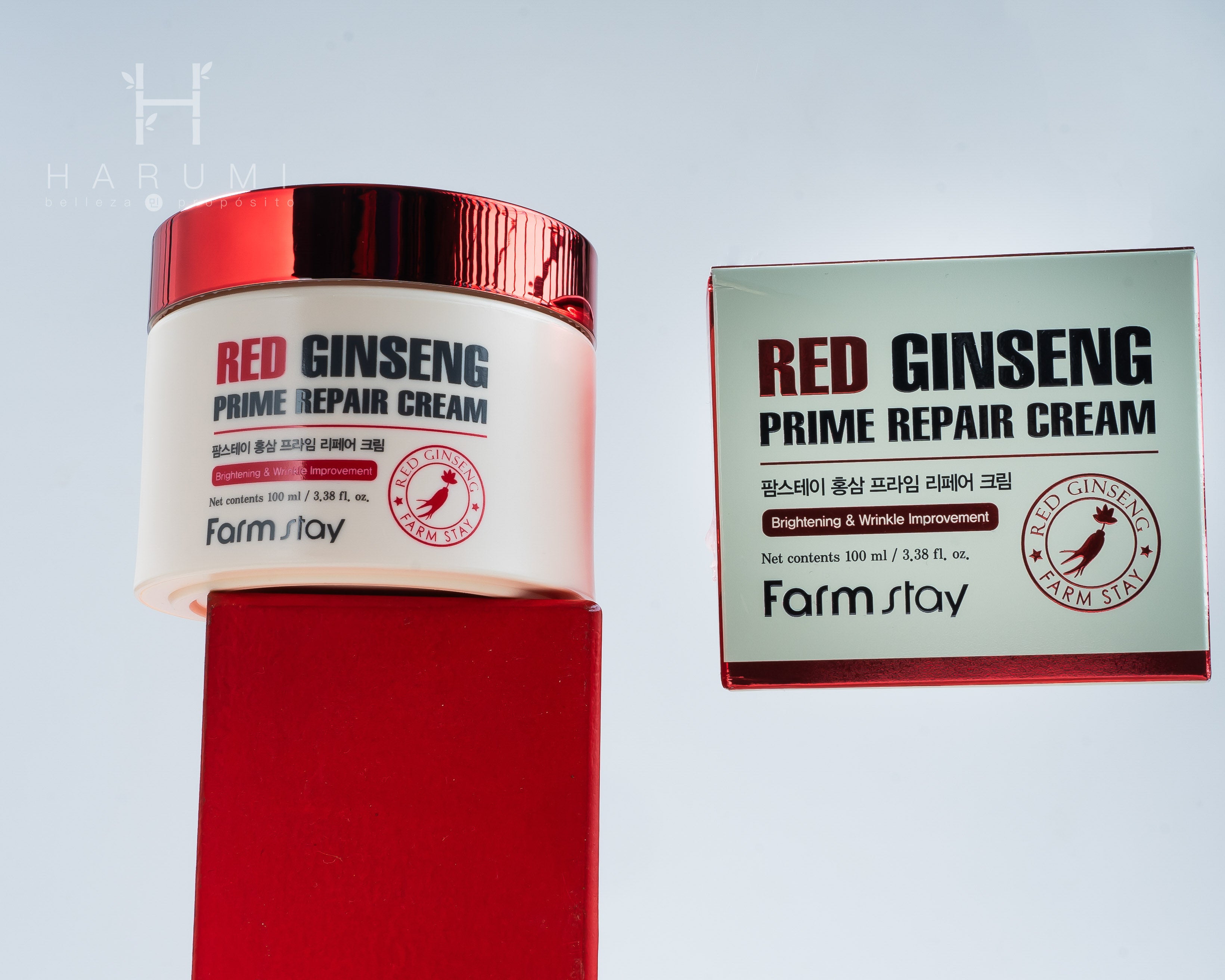 Hidratante facial de FarmStay con Ginseng - FarmStay Red Ginseng Prime ...