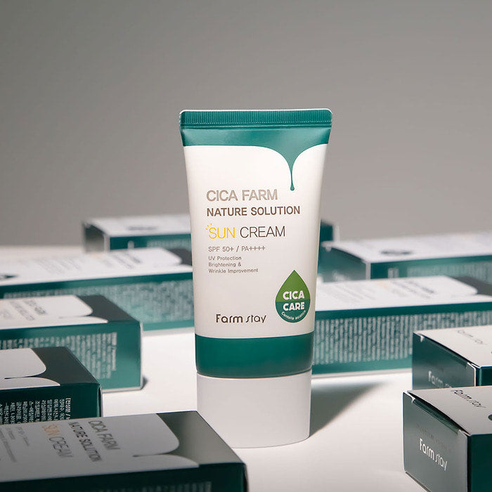 Protector solar facial en gel de FarmStay con Centella Asiática ...