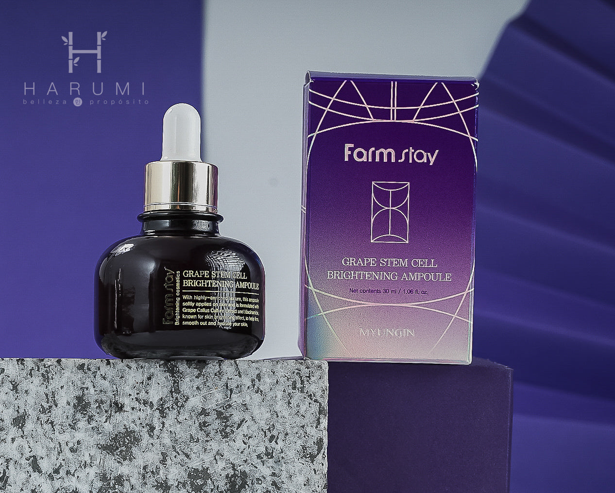 Suero facial de FarmStay con Uva - Farmstay Grape Stem Cell Brightening ...