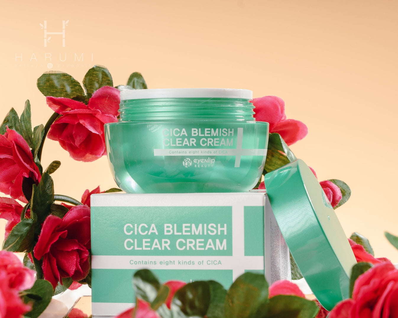 Hidratante facial de Eyenlip con Centella Asiática - Eyenlip Cica Blemish Clear Cream | Harumi ...